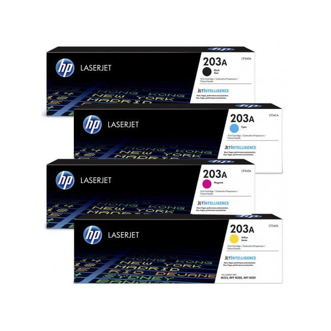 HP 203A Black/Cyan/Magenta/Yellow Combo Pack In South Africa – Sociable ...